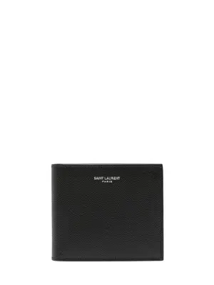 Saint Laurent Cardholder With Logo - Black