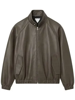 Bottega Veneta Leather Bomber Jacket