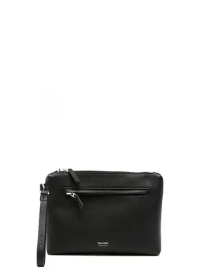 TOM FORD Zip Metal Leather Bag