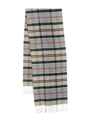 Barbour Yaxley Tartan Scarf Beige