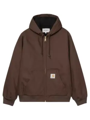Carhartt Work In Progress Canvas Hooded Jacket - Brown