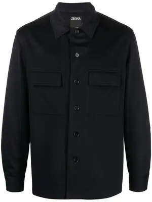 Zegna Cashmere Overshirt Oasi - Black