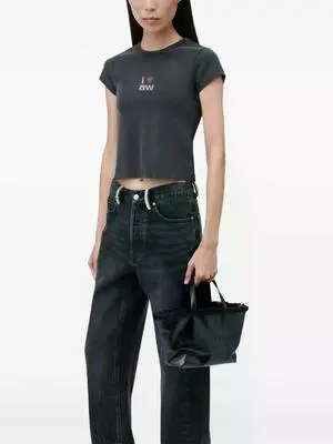 Alexander Wang Graphic-print Fitted T-shirt