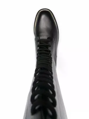 Bally Lace-up Knee-high Boots