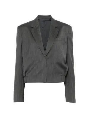 JUUN.J Cropped Notched-lapel Blazer