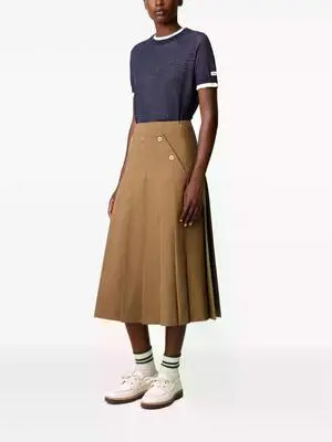 Claudie Pierlot Pleated Midi Skirt