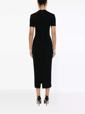 Zuhair Murad Crystal-embellished Portrait-neck Dress