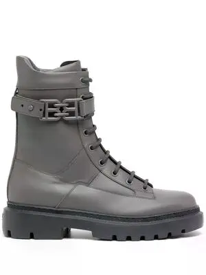 Bally Gioele Leather Boots - Grey