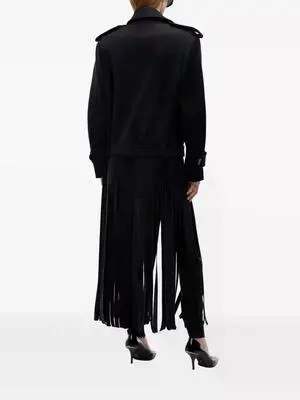 Pinko Fringed Belted Coat