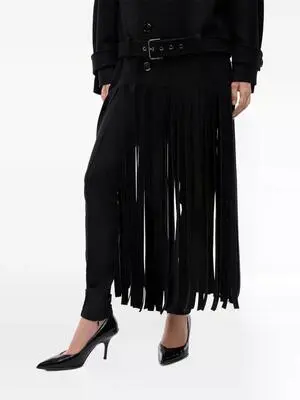 Pinko Fringed Belted Coat