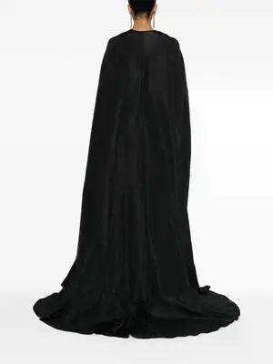 Naeem Khan Ruffled Silk Cape