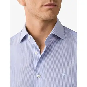 HACKETT Bengal Tailored-fit Stretch-cotton Shirt