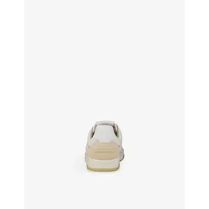 CHRISTIAN LOUBOUTIN Bsktball 1 Retero Leather Trainers - Egg Shell