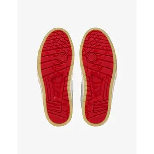 CHRISTIAN LOUBOUTIN Bsktball 1 Retero Leather Trainers - Egg Shell