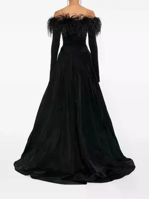 Naeem Khan Overskirt Silk Trousers