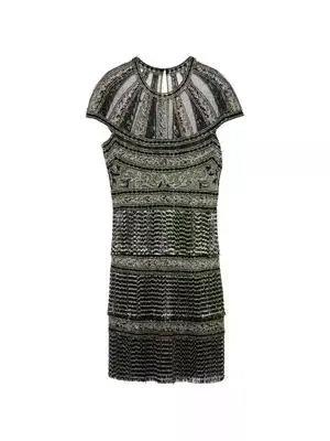 Naeem Khan Art Deco Fringe Dress
