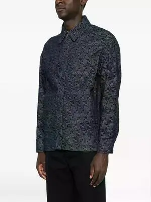 Fendi Ff Monogram Denim Jacket