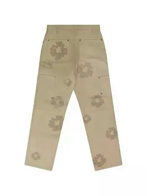 DENIM TEARS Wreath Laser-cut Trousers - Neutrals