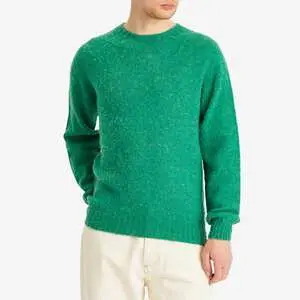 DRAKE'S Brushed Shetland Crew Knit