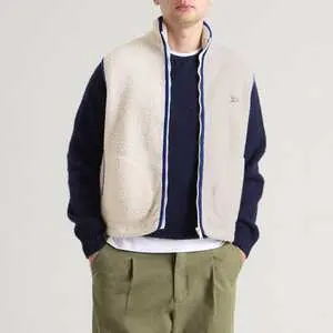 DRAKE'S Boucle Wool Fleece Vest