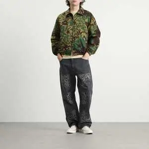 NOMARHYTHM TEXTILE Camo Flower Reversible Down Puffer Jacket