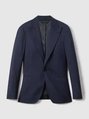 REISS Wool Single Breasted Regular Fit Blazer