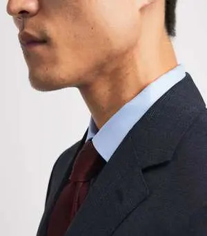 BARBA NAPOLI Cotton Poplin Slim Shirt