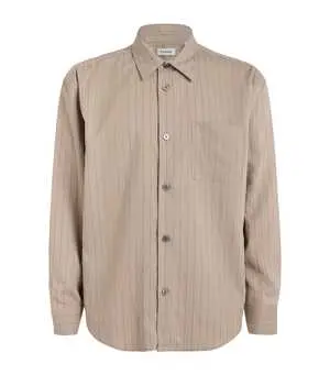 FRAME Cotton Stripe Shirt - Beige