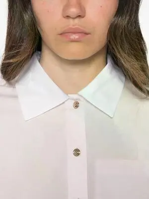 Maje Contrast-collar Cropped Shirt