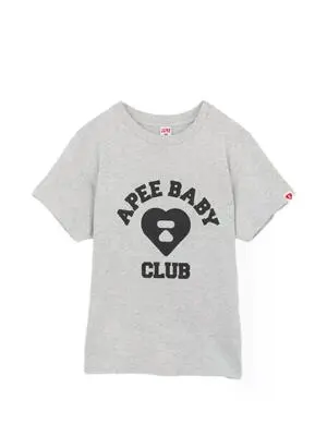 AAPE BY *A BATHING APE Heart Logo T-shirt - Grey