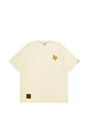 AAPE BY *A BATHING APE Logo-embroidered Camouflage-print T-shirt - Neutrals