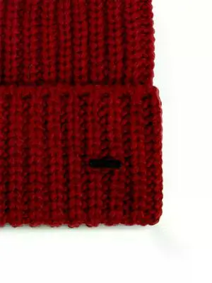 Dsquared2 Wool Beanie With Patch - Red
