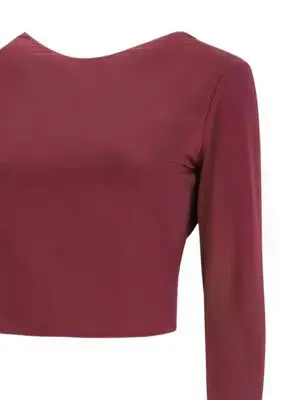 Andamane Lia Open-back Crop Top - Red