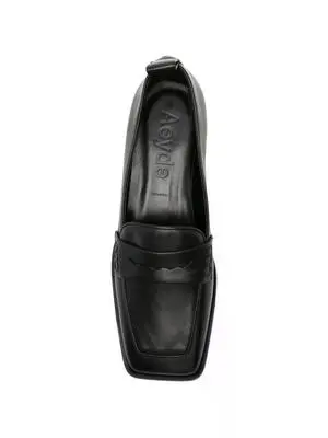 AeydĒ Square-toe Leather Loafers