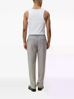 LES DEUX Drawstring-waist Melange Trousers - Grey