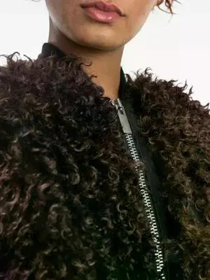 Sacai Faux-fur Panelled Jacket
