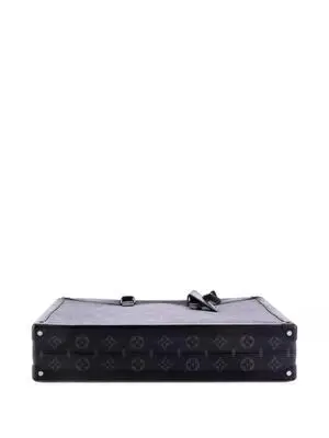 LOUIS VUITTON Soft Trunk Briefcase Monogram Eclipse Canvas Business Bag