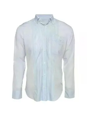 Burberry Striped Logo-embroidered Shirt