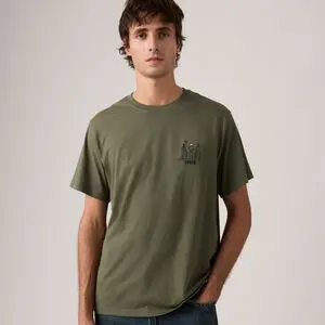 LEVI'S Relaxed Fit Graphic Tee - Green