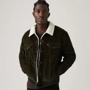 LEVI'S Corduroy Type Iii Sherpa Trucker Jacket - Brown