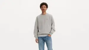LEVI'S Classic Housemark Crewneck Sweatshirt - Grey