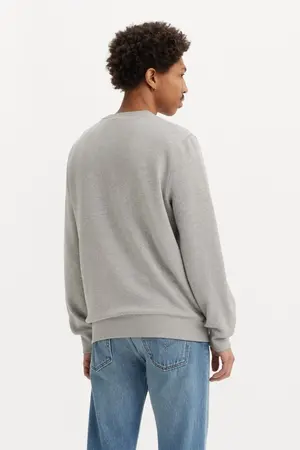 LEVI'S Classic Housemark Crewneck Sweatshirt - Grey