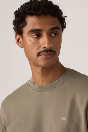 LEVI'S Original Housemark Crewneck Sweatshirt - Brown