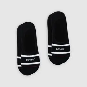 LEVI'S Mid Cut Footie Sport Socks 2 Pack - Black