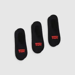 LEVI'S High-cut Batwing Logo Recycled Cotton Socks Three Pack - Black