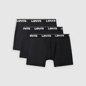 LEVI'S Repeat Logo Boxer Brief 3 Pack Black
