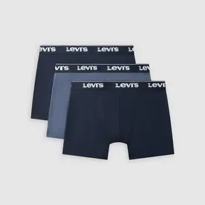 LEVI'S Repeat Logo Boxer Brief 3 Pack - Blue