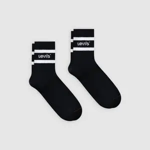 LEVI'S Short Cut Sport Socks 2 Pack - Black
