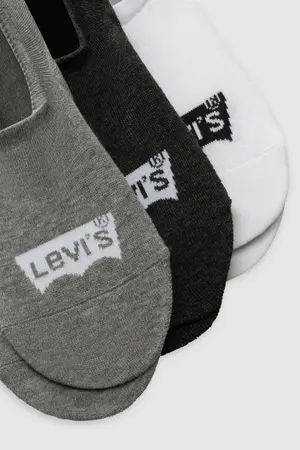 LEVI'S High Cut Batwing Logo Recycled Cotton Socks 3 Pack