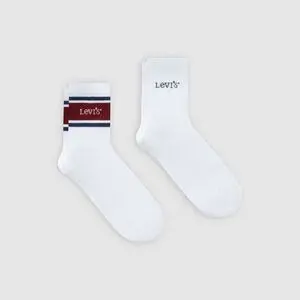 LEVI'S Mid Cut Socks 2 Pack - Red